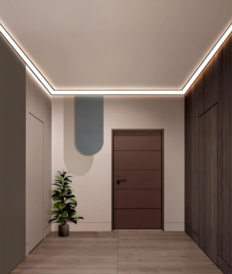 Ceiling Corner 45 Degree Aluminium Profile Light – Fanar Lights